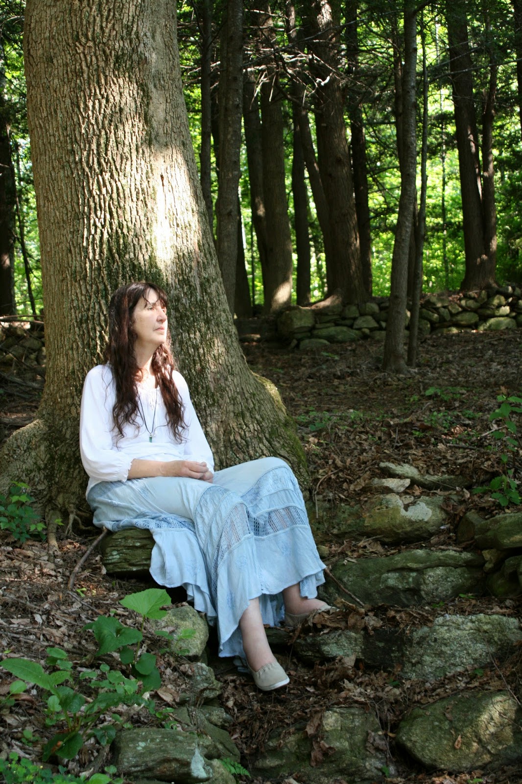 Susan Gale on the land at A Place of Light