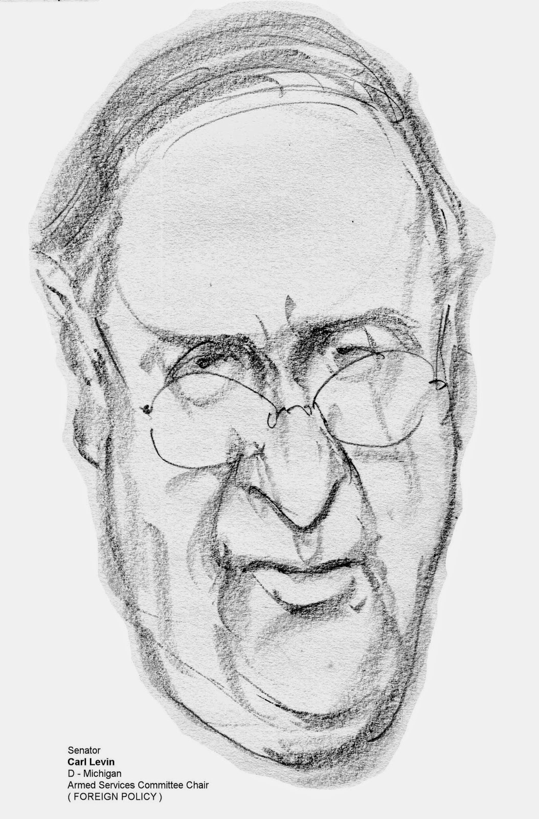 daily drawings: Carl Levin