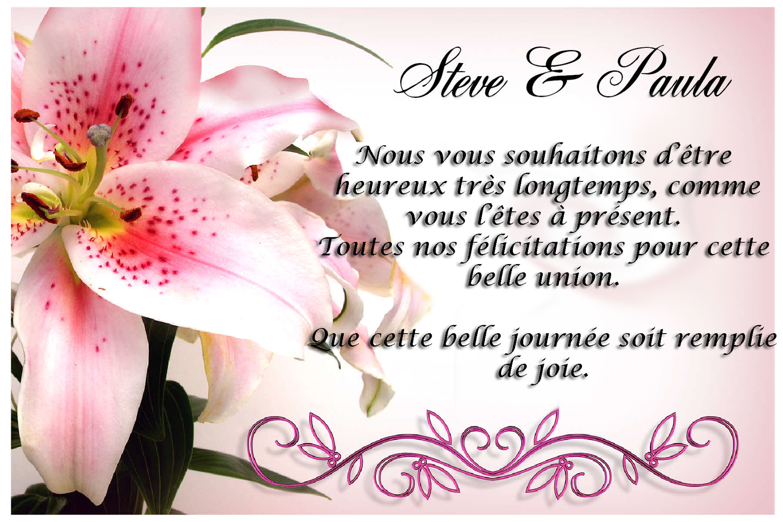 texte carte de voeux mariage gratuite 😛