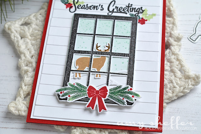 Pickled Paper Designs: Shiplap + Farmhouse Window - Papertrey Ink