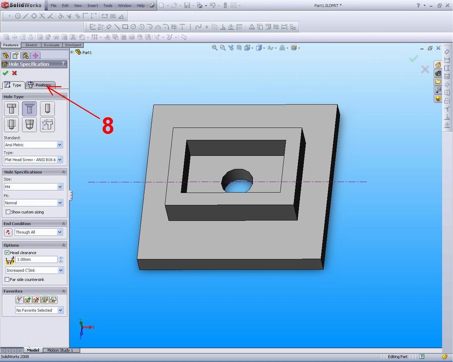 Membuat Lubang Menggunakan Hole Wizard - ARUSHA_WORKS