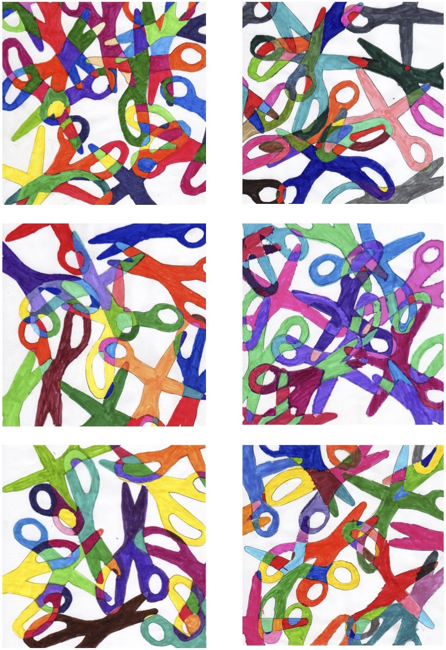 The Rolling Artroom: Fractured Scissors (4th-6th Grade)