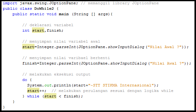Materi Java Pemula : Do While ~ Materi Java Pemula