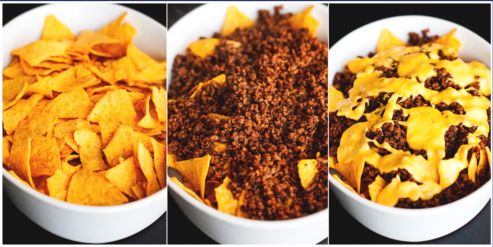 Mad & Søde Sager: Nachos med oksekød og cheddar ost