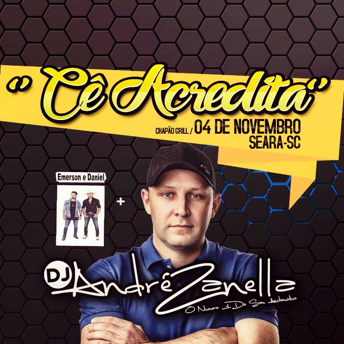 DJ ANDRÉ ZANELLA - - - -: CD CÊ ACREDITA COM DJ ANDRÉ ZANELLA...BAIXE ...