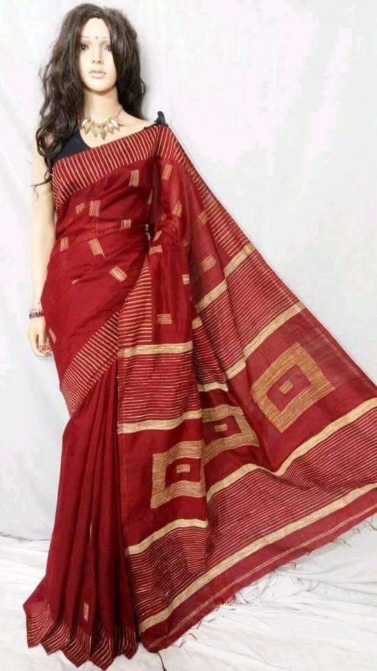 Silk cotton sarees with box design sarees