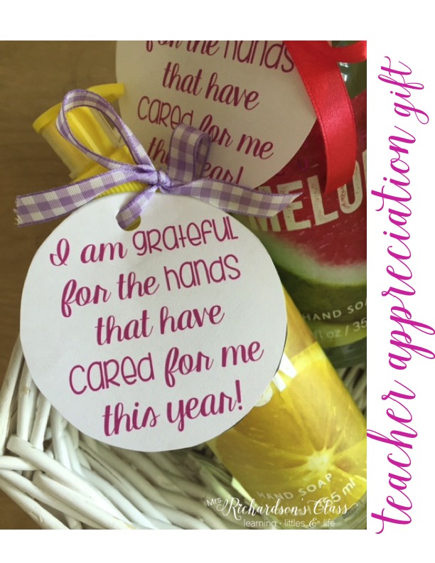 Teacher Appreciation Gift FREEBIE - Mrs. Richardson's Class