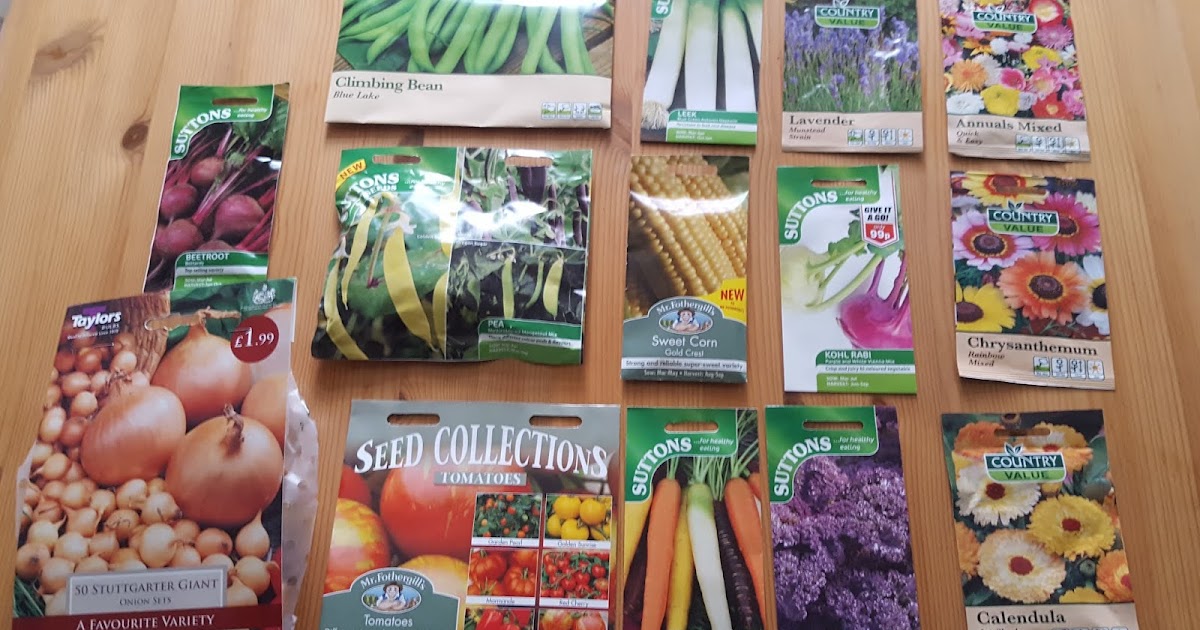 Veg patch from scratch: Seeds bought for this year's garden