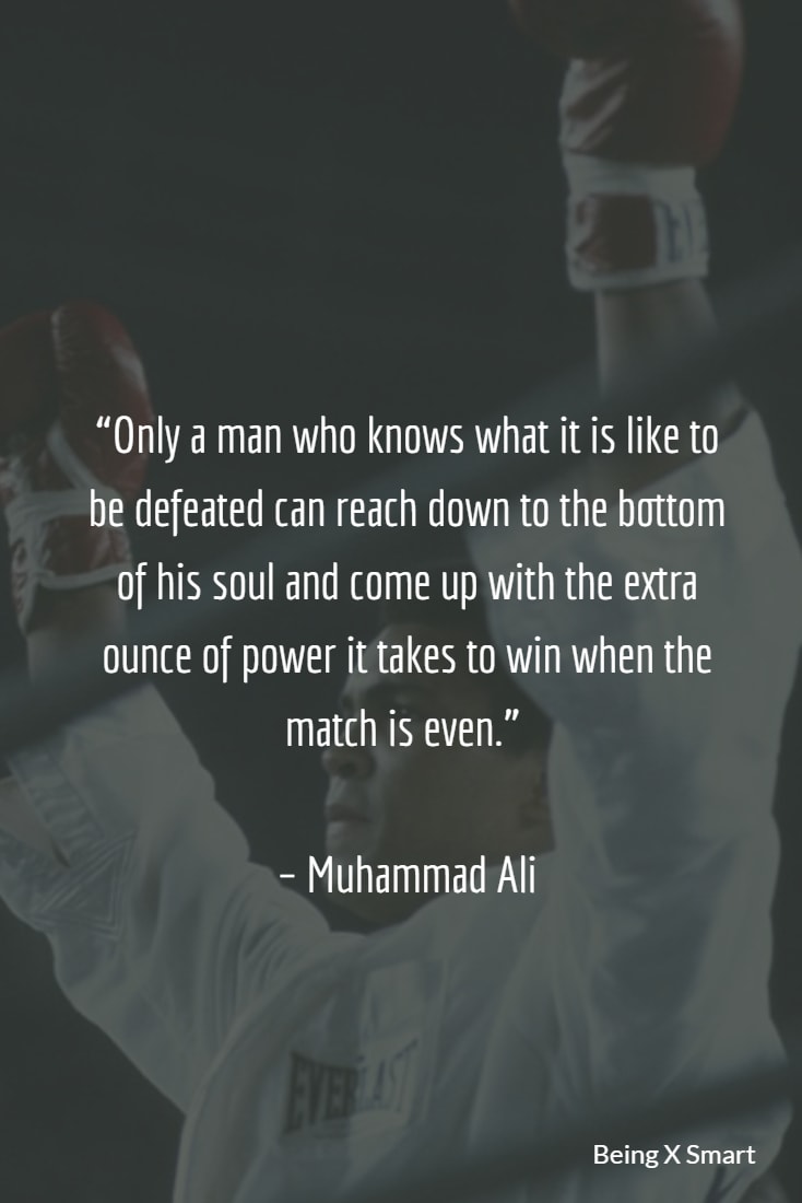 Best Muhammad Ali inspirational quotes about life and success.