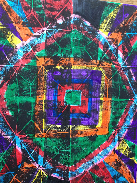 Art With A Smile: 4th/5th Radial Symmetry Printmaking