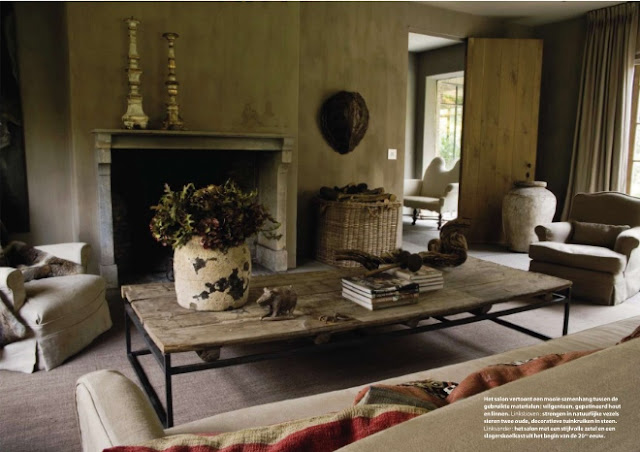 Modern Country Style: Belgian Style Interiors: Living Rooms