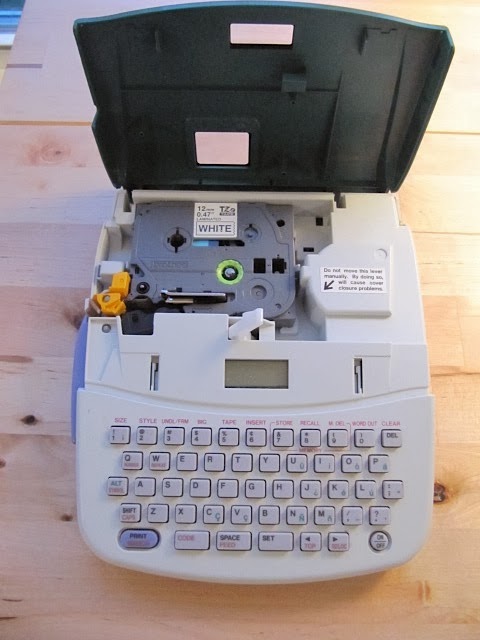 Sew Many Ways...: Organizing...My Label Maker