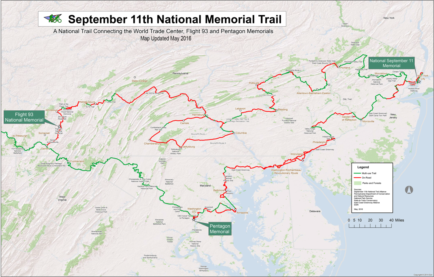 Midlife Cycling: The 9/11 Memorial Trail