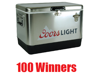 Coors Light Cooler Giveaway - 100 Winners. 4 Grand Prize Trips to the ...