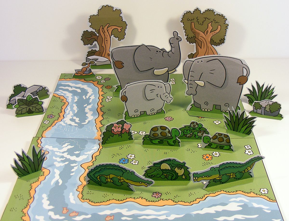 My Little House: Paper Cut Out Play-Set "Jungle Adventures"