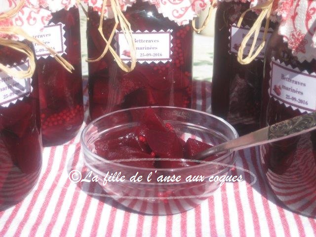 La fille de l'anse aux coques: BETTERAVES MARINÉES
