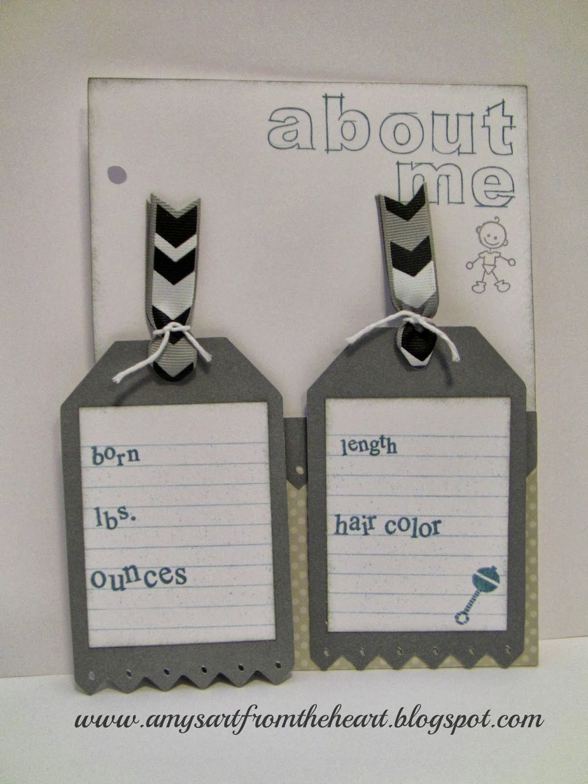 Amy's Art from the Heart: Artbooking Mini Baby Album