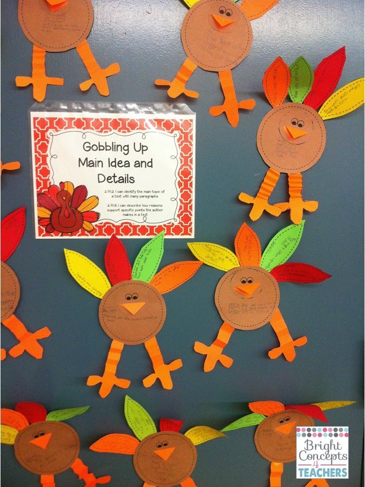 Primary Powers: Main Idea and Details: Turkey Style FREEBIE