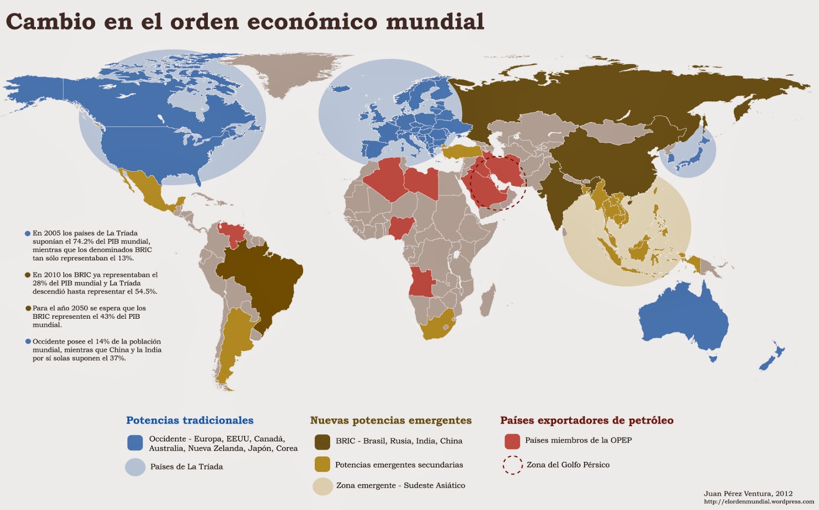 Clases de Ciencias Sociales: Mapas de la economía en el mundo