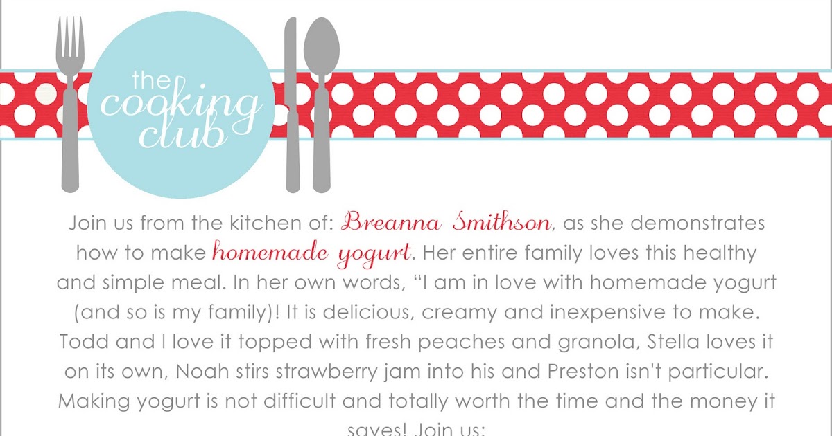 all things simple: cooking club: homemade yogurt + granola