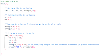 Mecatrónica: C, Python, y Matlab: Serie de Fibonacci