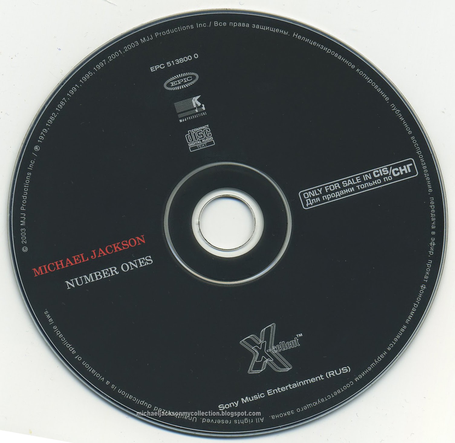 Michael Jackson: Collection for SALE: NUMBER ONES (COVER "THRILLER ...