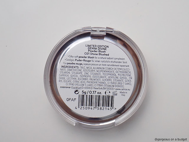 Catrice LE Denim Divine rumenilo- Stone Blushed - Gorgeous on a Budget