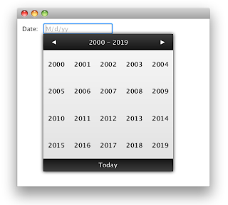 My JavaFX: JavaFX Calendar Control
