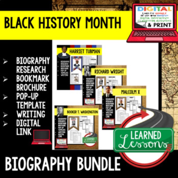 Black History Month Activities - Learned Lessons Teaching Materials