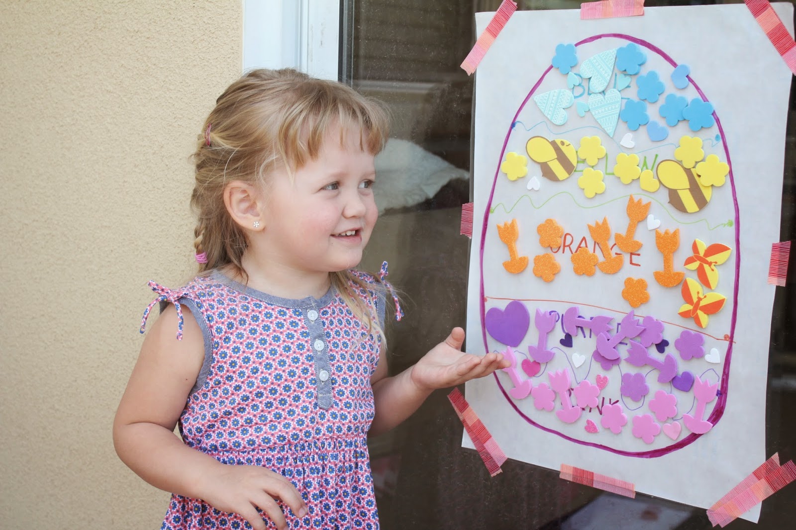 Little Sign, and More: Easter Egg Color-Sorting Collage