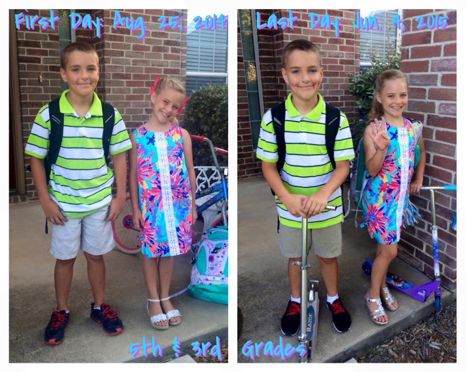 5th Grade Graduation & First/Last Day Pics