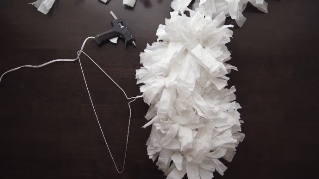 Alas de angel con papel crepe - Imagui