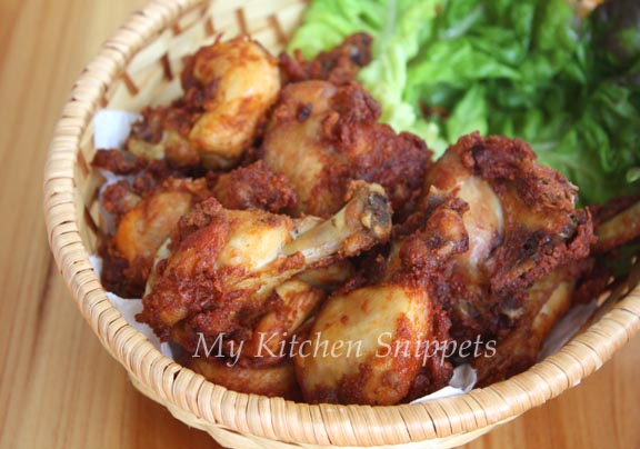 My Kitchen Snippets: Inchi Kabin/Nyonya Fried Chicken