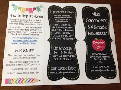 Classroom Newsletters made EASY! | TheHappyTeacher