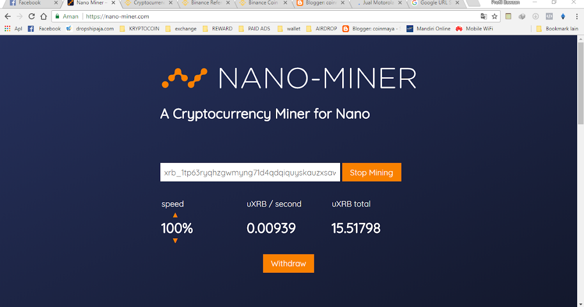 CARA MINING NANO DI PC