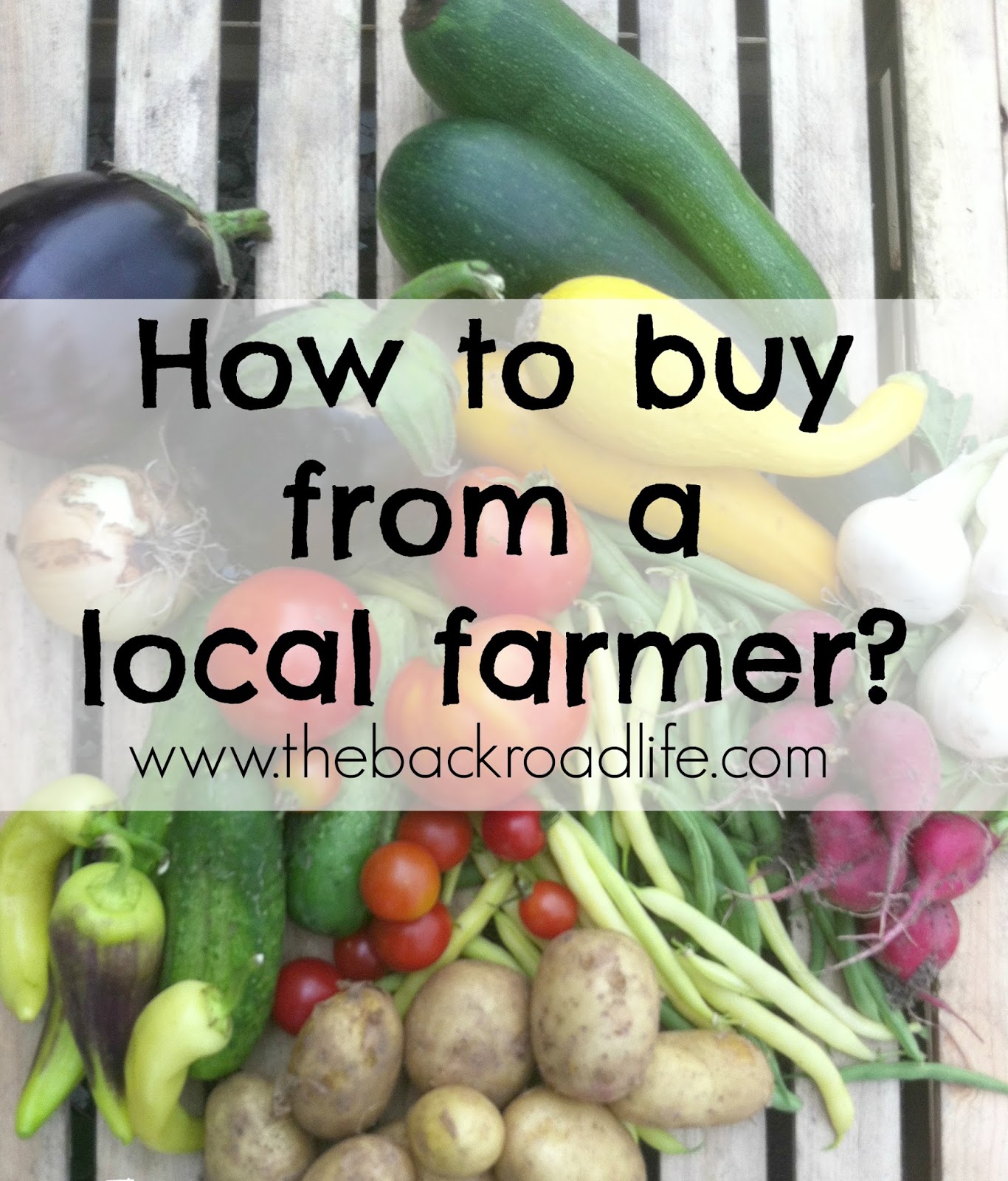 The Backroad Life: How to buy from a local farmer
