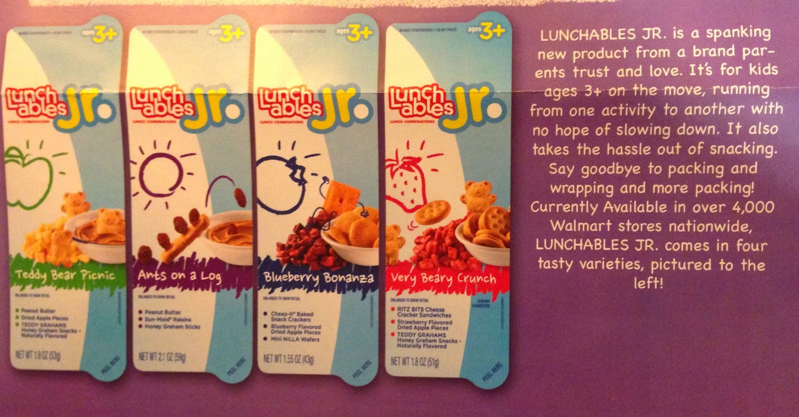 Adventures of a Mini Van Mom: Lunchables Jr. Snack Samples!