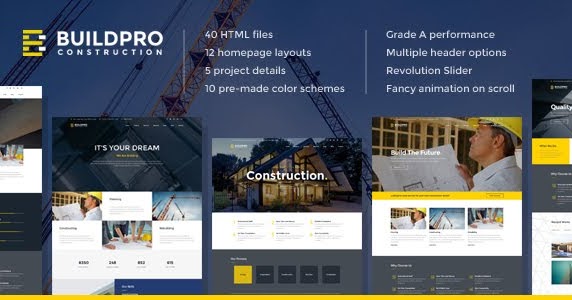 BuildPro - Construction and Building Website Template | Download ...
