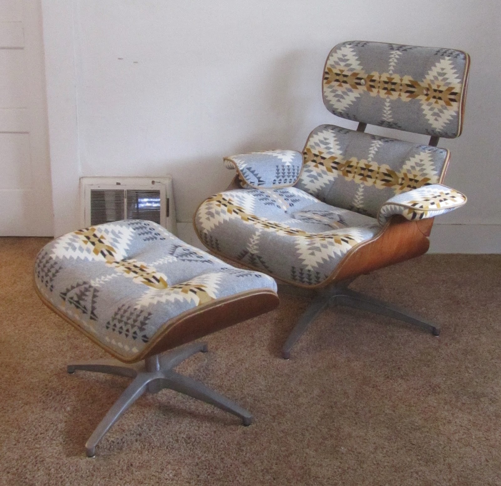 Remnant: Before & After: Eames Style Lounge Chair and Ottoman