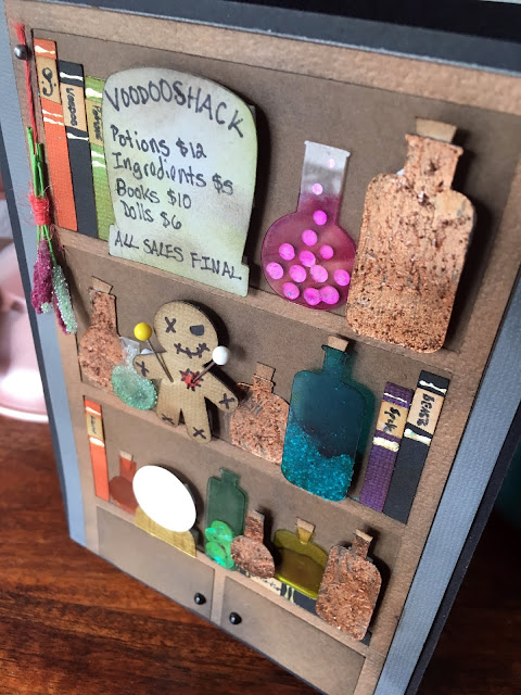 Voodoo Shack: A Halloween and Birthday Card - Alice Scraps Wonderland