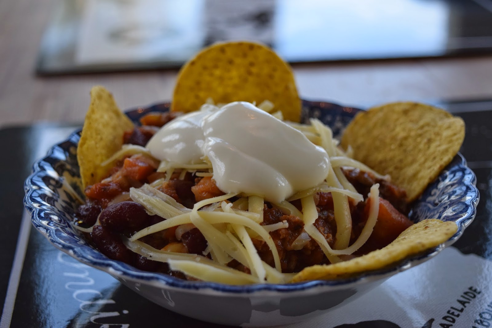 Vickans mat: Värmande köttfärs & böngryta med majschips