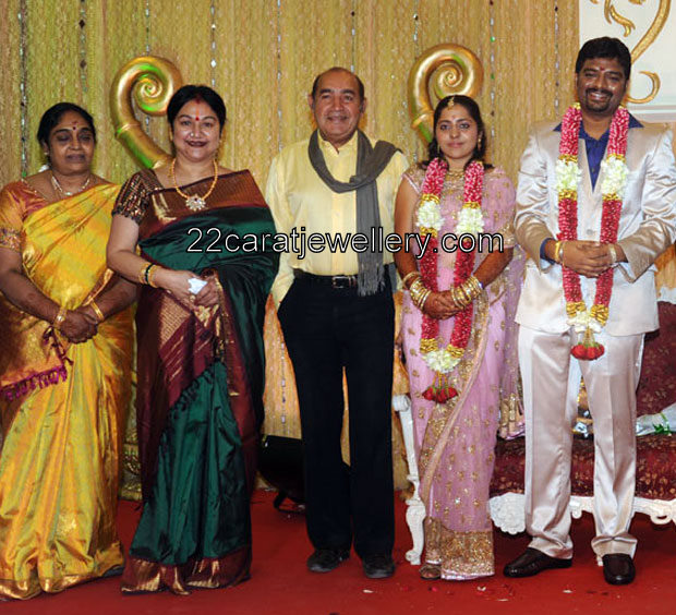 Manjula at Prabhakaran Son Wedding - Jewellery Designs