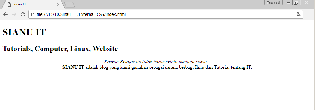 Cara Menambahkan CSS pada HTML
