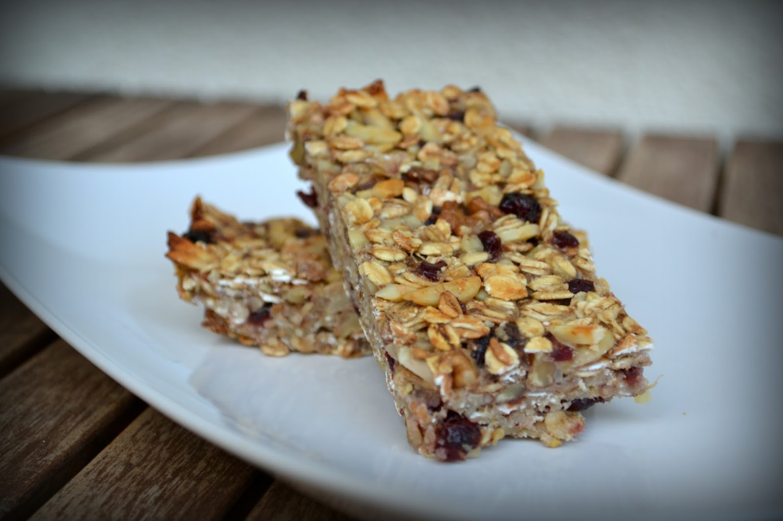 Gąska Malwinka: Batoniki owsiane - z bakaliami i bananem