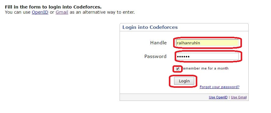 Getting started with Codeforces: Part 1: Opening an account | Hello World