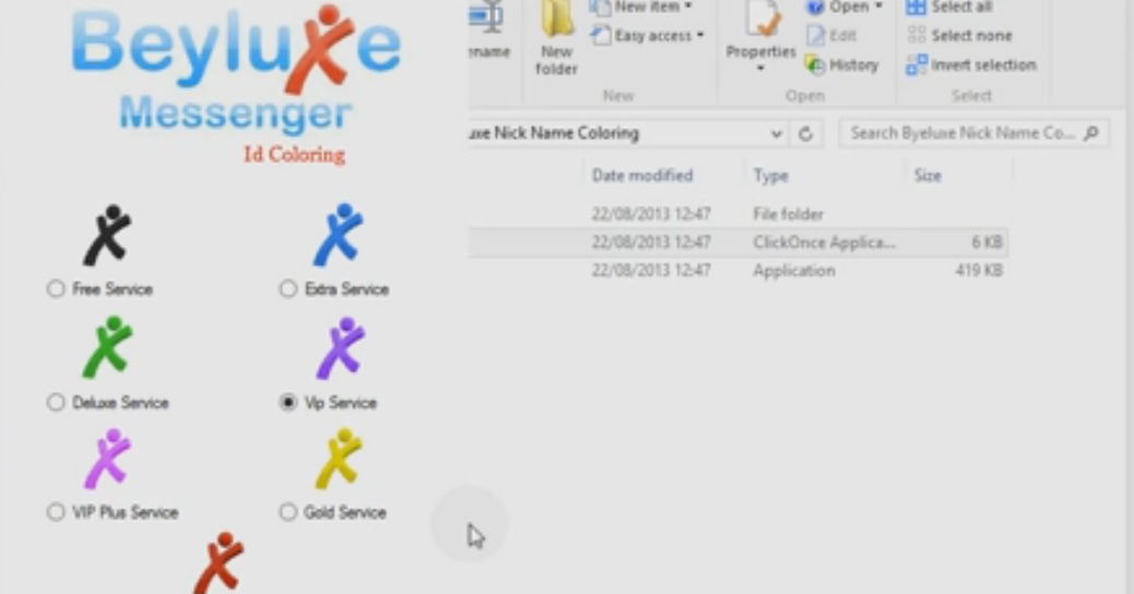ProgramBeyluxe: Colours your Name From Beyluxe Messenger
