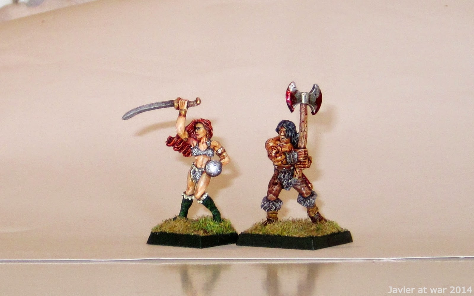 Valeria, my first mini for CROM. Now Belit. And finally Red Sonja ...