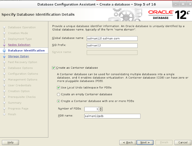Creating a Real Application Cluster(RAC) 12c database using DBCA ... Creating a Real Application Cluster(RAC) 12c database using DBCA ...