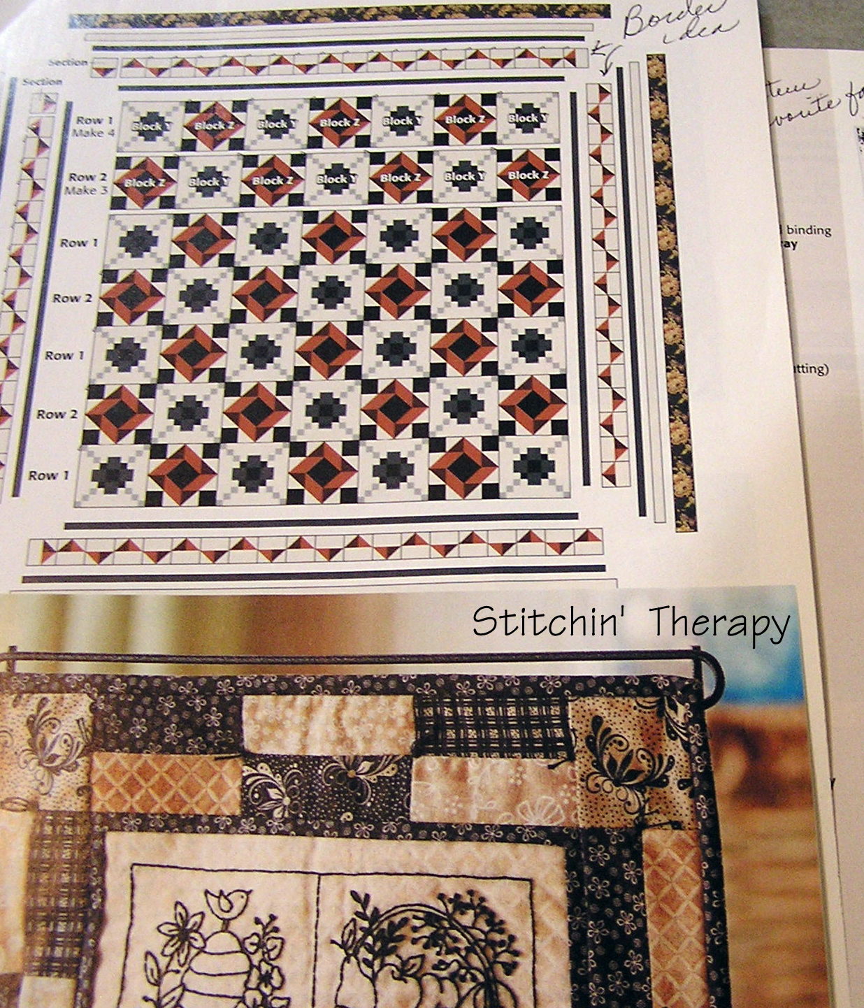 Stitchin' Therapy: Borders a couple of ideas