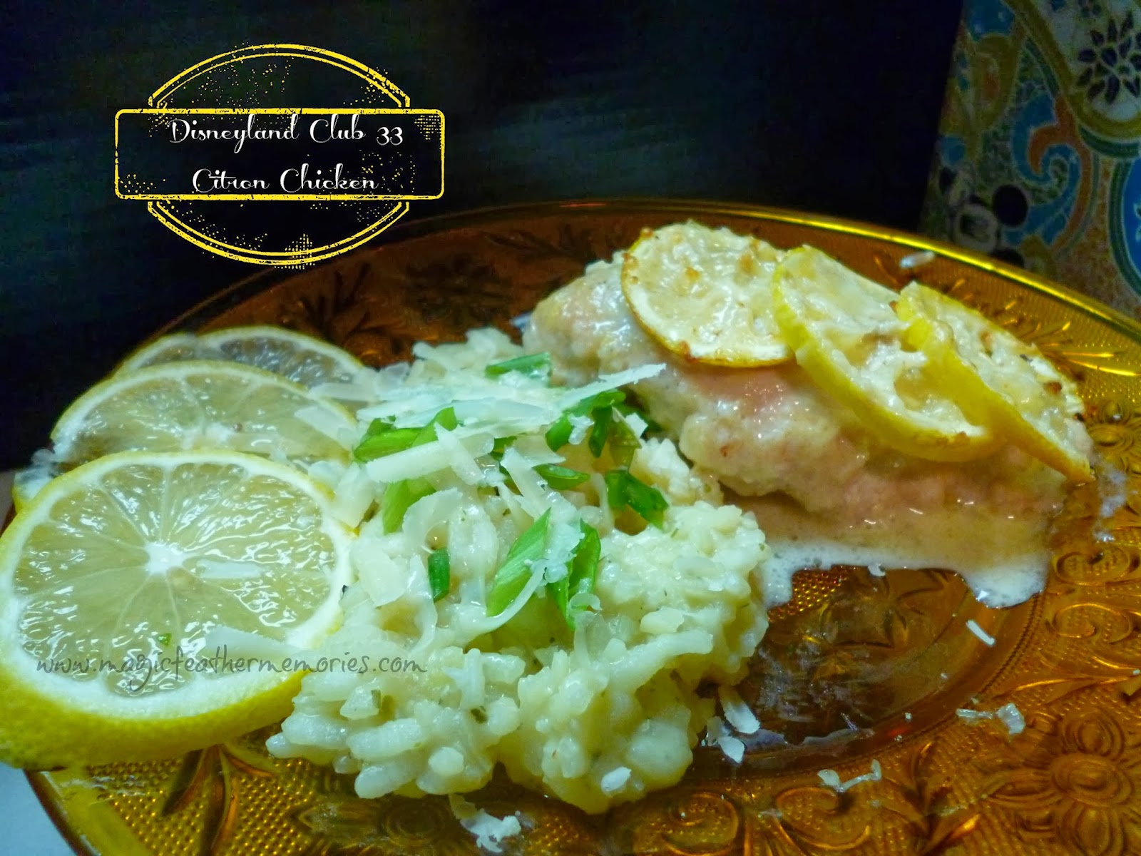 Disneyland Club 33 Chicken Citron